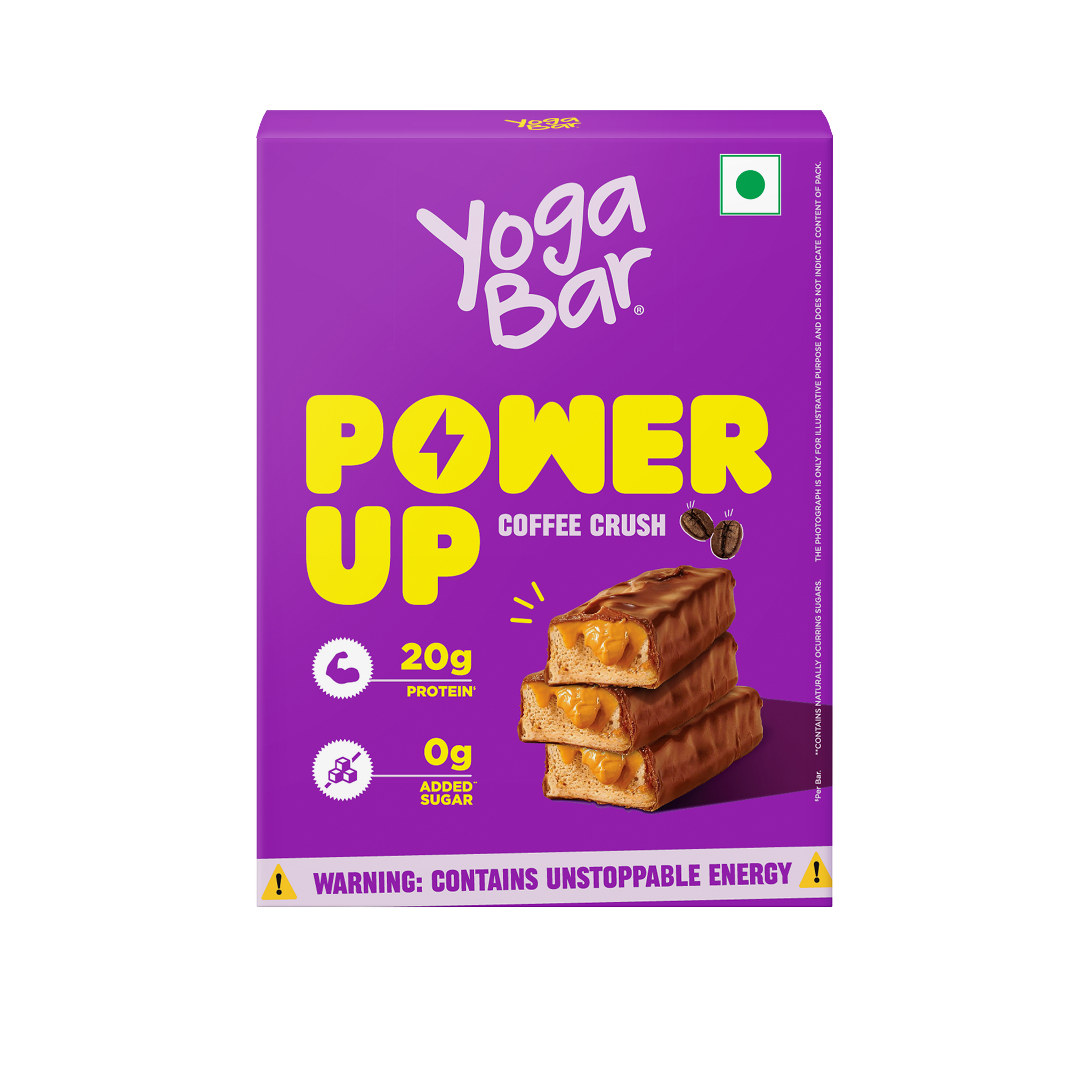 Power Up Coffee Crush 20g Protein Bars - Pack of 5 – Yoga Bars